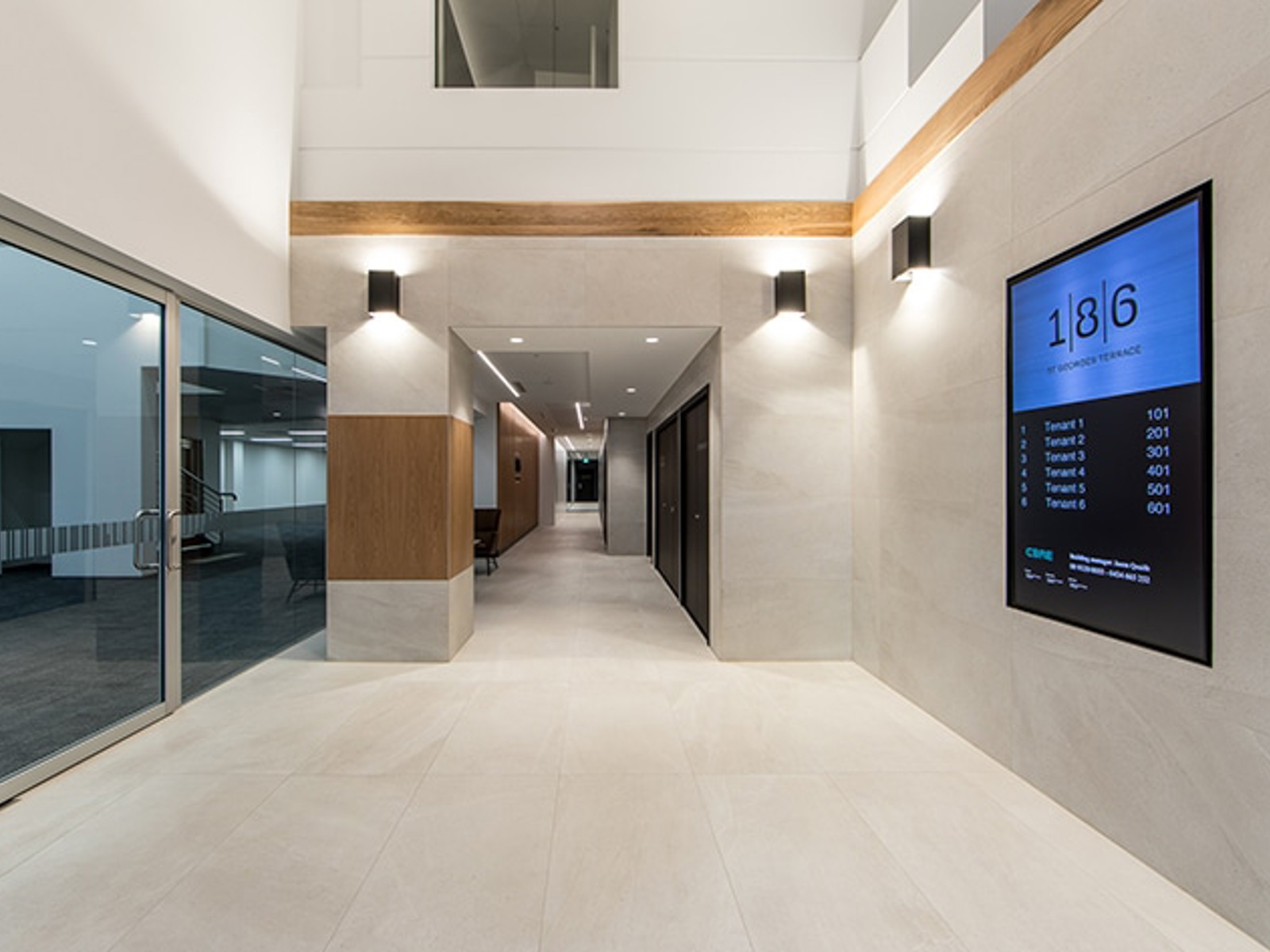 186 St Georges Terrace Lobby | Hub Interiors